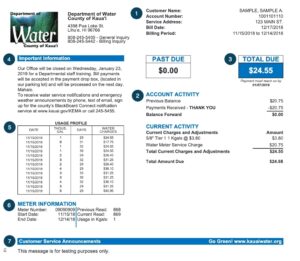 How to Read Your Water Bill – Kauaʻi Department of Water